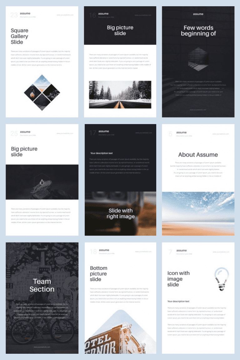 A4 | Assume Cool PowerPoint Template – MasterBundles