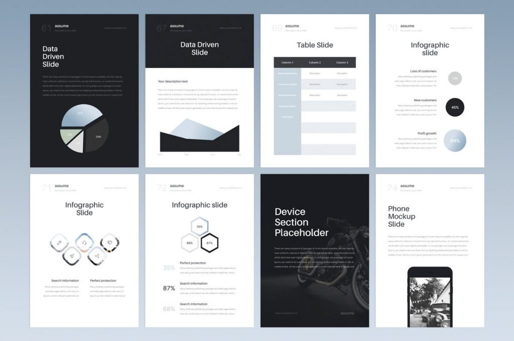 A4 | Assume Cool PowerPoint Template – MasterBundles