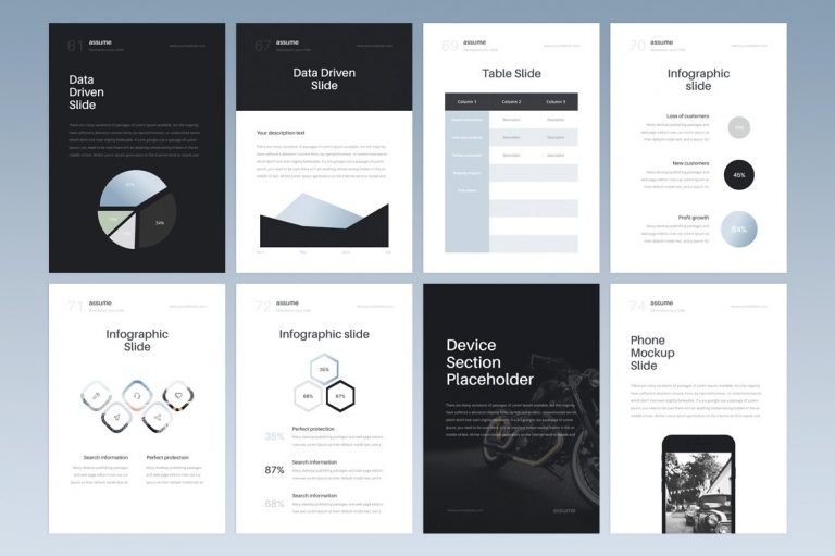 A4 | Assume Cool PowerPoint Template – MasterBundles