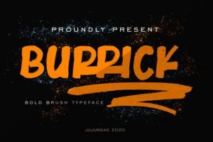 Burrick Brushed Display Font – MasterBundles