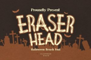 Eraser Head Halloween Font – MasterBundles