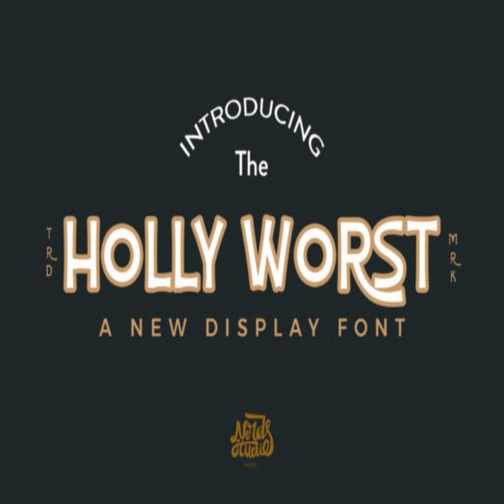 Holly Worst Vintage Display Font – MasterBundles