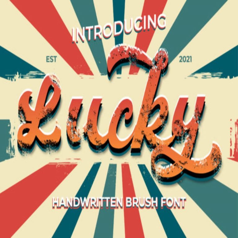 Lucky Retro & Bold Brushed Handwritten Font – MasterBundles