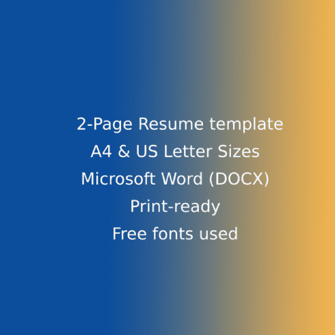 Marketing Agency CV Resume Template – MasterBundles