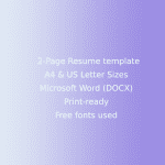 Music Band CV Resume Template – MasterBundles