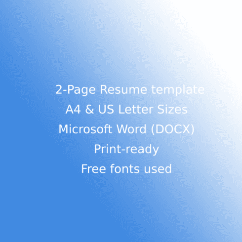 Scuba Diving School CV Resume Template – MasterBundles