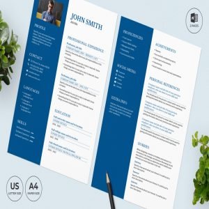 Vacation Rental CV Resume Template – MasterBundles