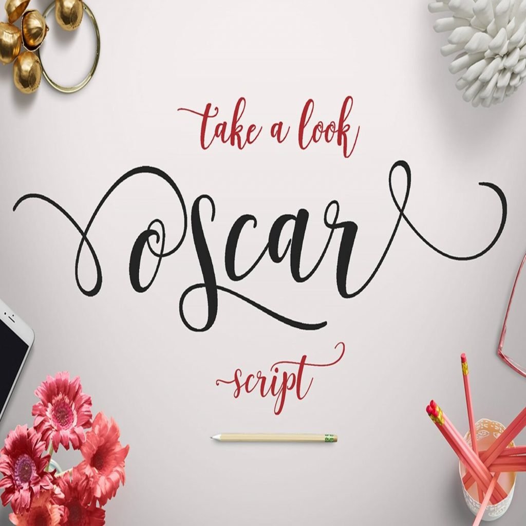 Oscar Script Modern Calligraphy Font – MasterBundles