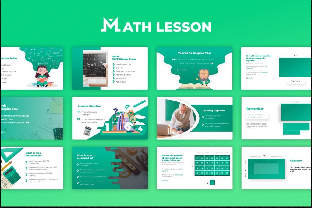 Math Lesson – Mathematics PPTX – MasterBundles