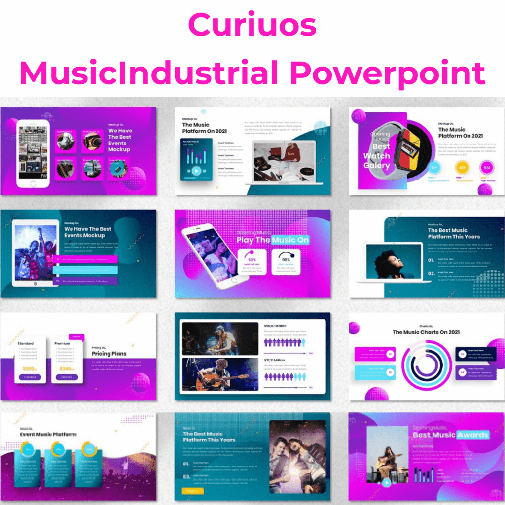 Curiuos - Music Industrial Powerpoint – MasterBundles