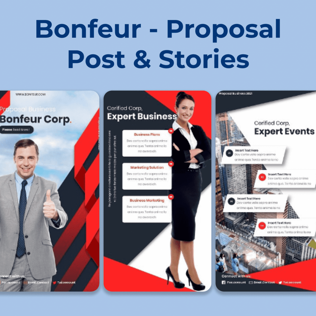 Bonfeur - Proposal Post & Stories – MasterBundles