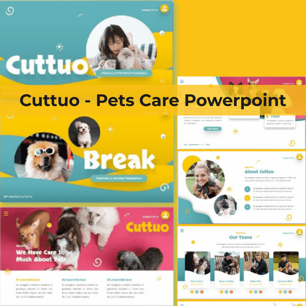 Cuttuo - Pets Care Powerpoint Template – MasterBundles