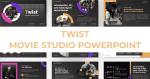 Twist - Movie Studio Powerpoint Template – MasterBundles