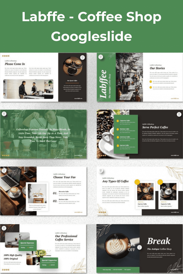 Labffe - Coffee Shop Google Slides Theme – MasterBundles