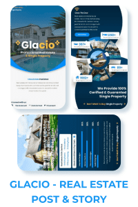 Glacio - Real Estate Post & Story – MasterBundles