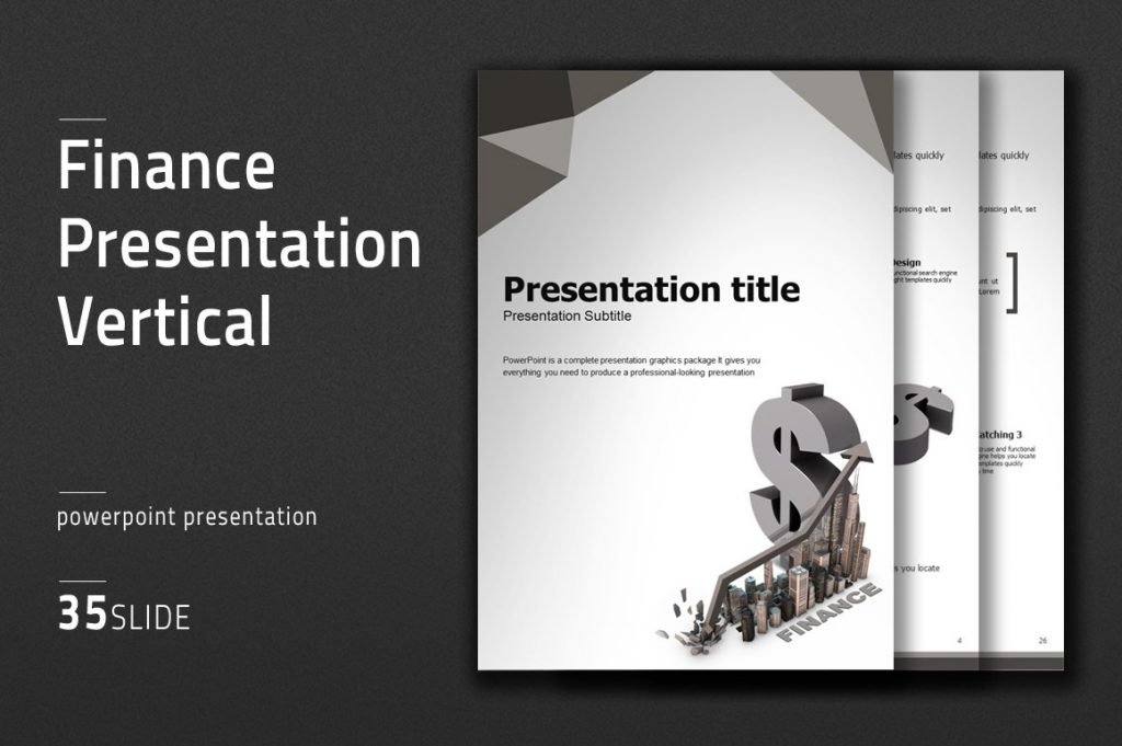 Finance Presentation Vertical – MasterBundles