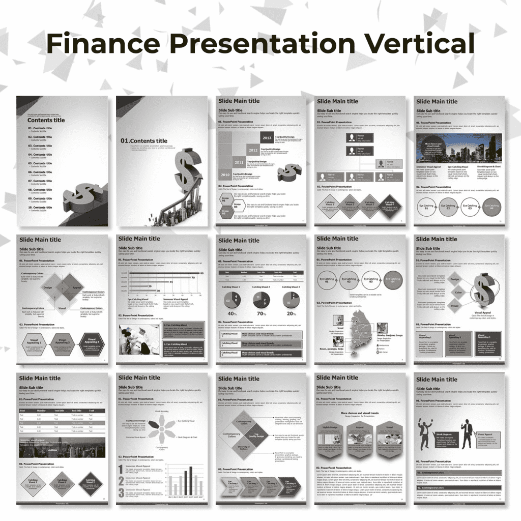 Finance Presentation Vertical – MasterBundles