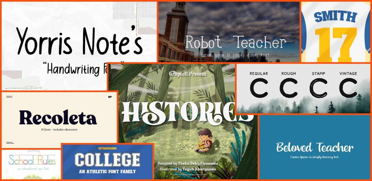 10+ Best Fonts for Teachers in 2021: Free and Premium Fonts