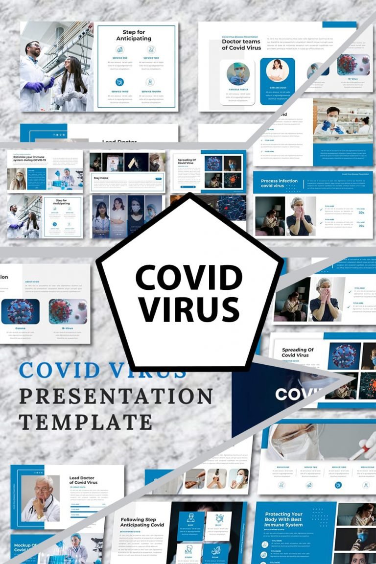 Covid Virus - Medical PowerPoint Template – MasterBundles