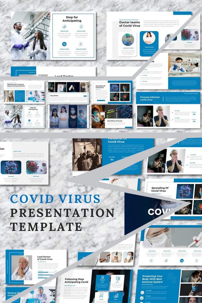 Covid Virus - Medical PowerPoint Template – MasterBundles