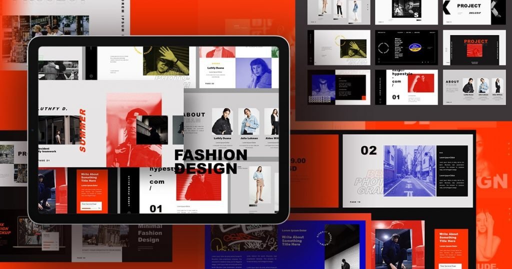 Fashion Design Presentation Template – MasterBundles