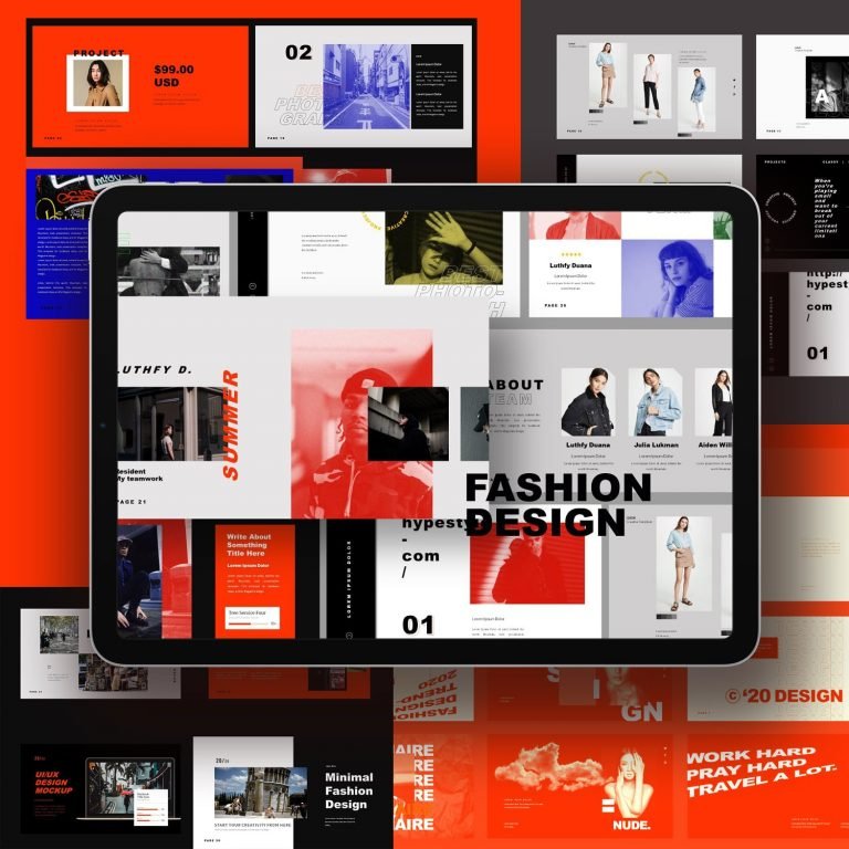 Fashion Design Presentation Template – MasterBundles
