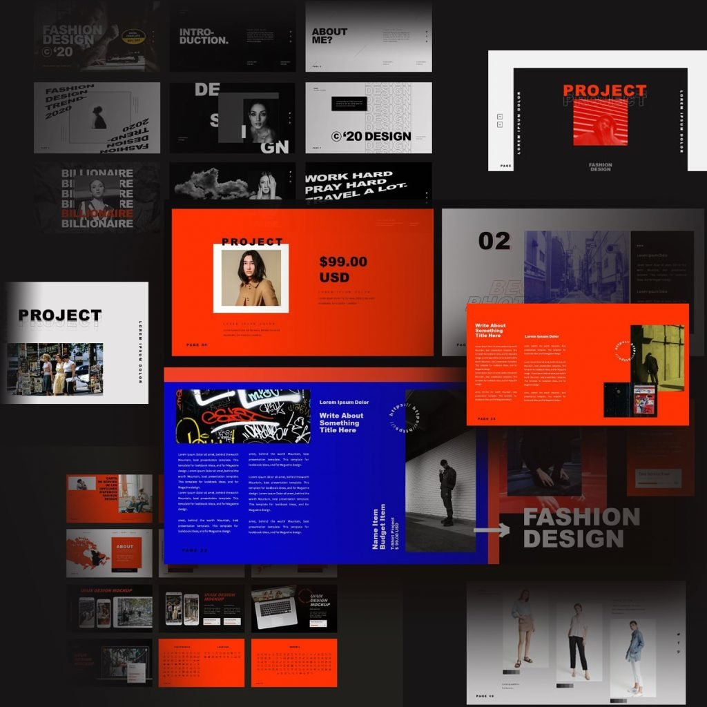 Fashion Design Presentation Template – MasterBundles