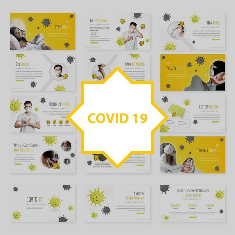 Covid 19 - Powerpoint Template – MasterBundles