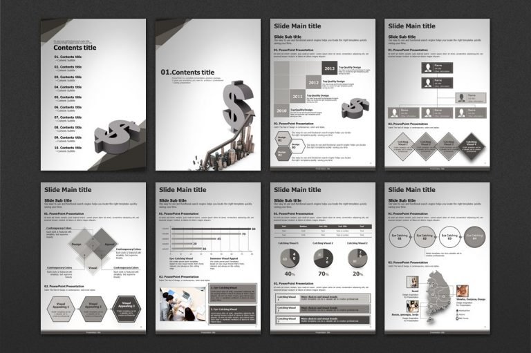 Finance Presentation Vertical – MasterBundles