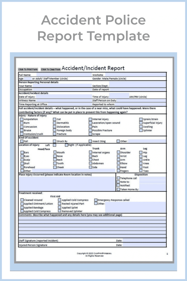 25 Best Police Report Templates for 2023 – MasterBundles