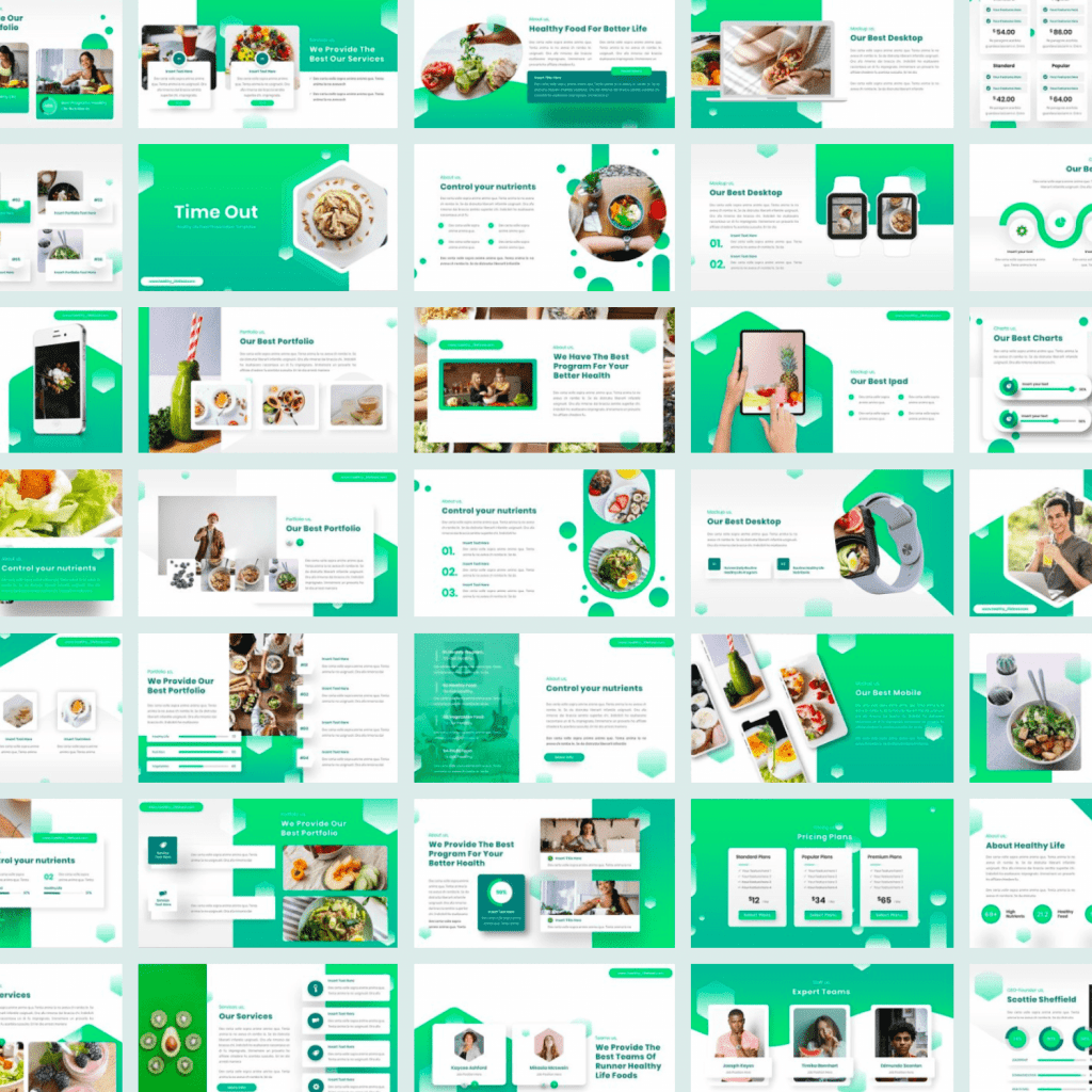 Runne - Healthy Life Powerpoint Template – MasterBundles