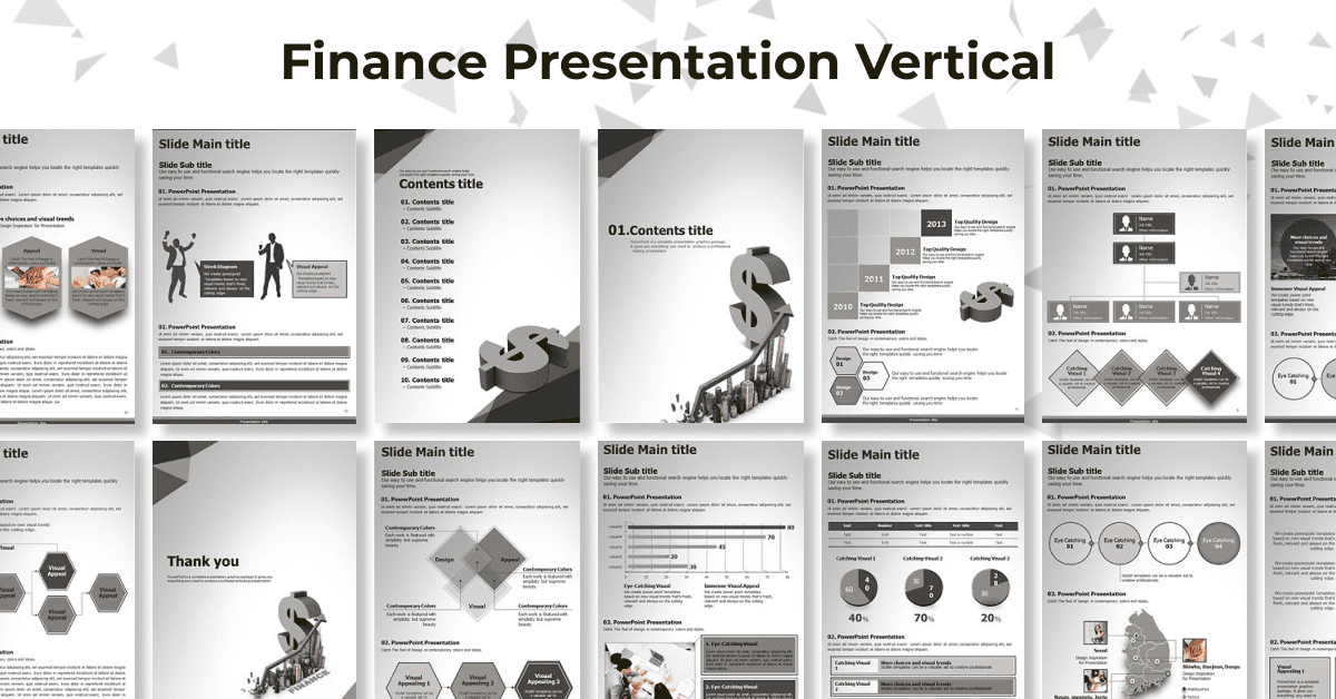 Finance Presentation Vertical – MasterBundles