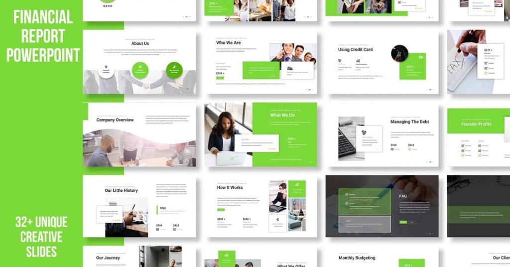 Financial Report Powerpoint – MasterBundles