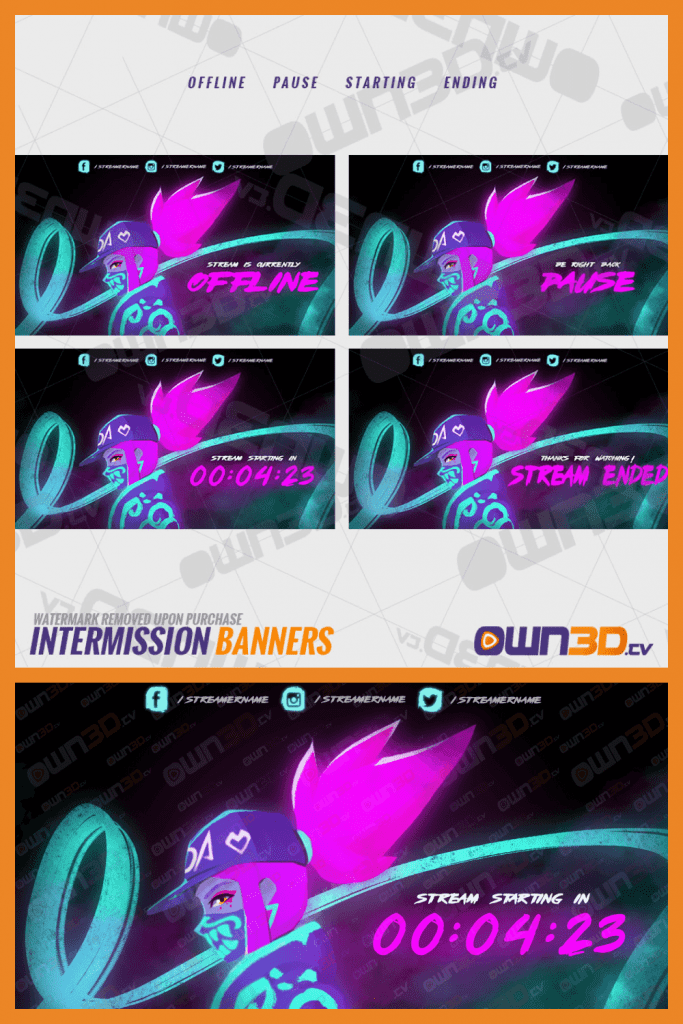 10+ Best Twitch Offline Banner Templates: Free and Premium Templates