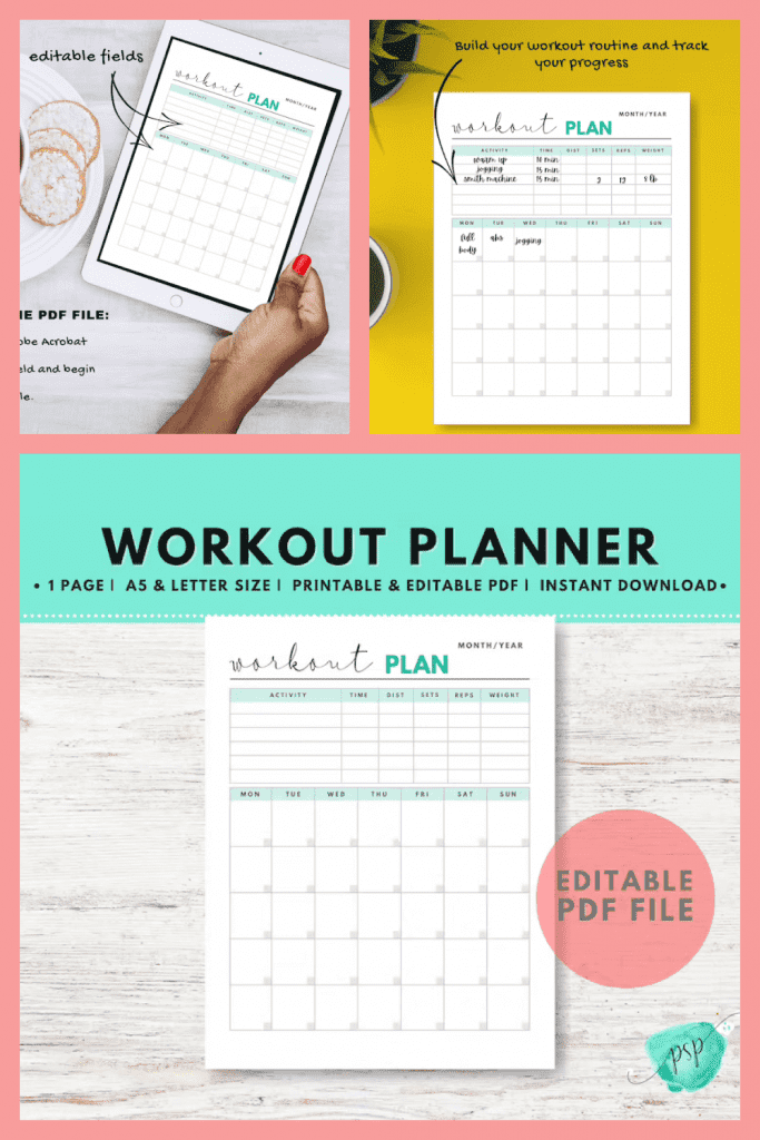 15+ Best Workout Schedule Templates: Free and Premium Templates
