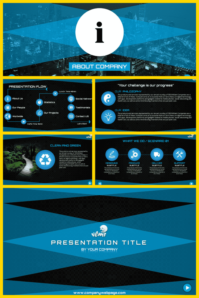 10+ Best Blue Powerpoint Templates for 2021: Free and Premium