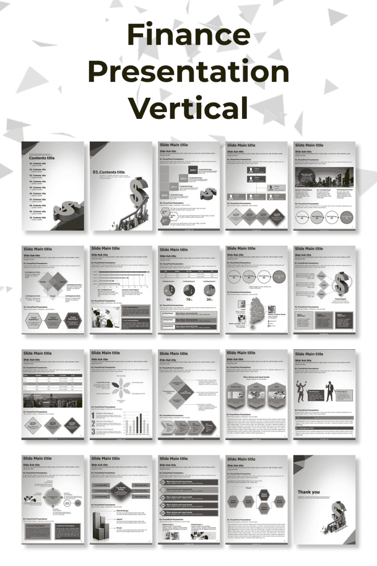 Finance Presentation Vertical | Master Bundles