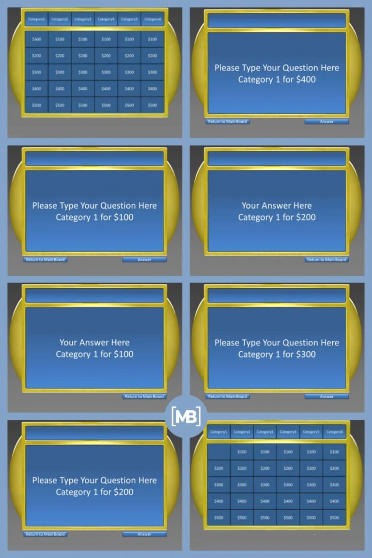 Jeopardy PowerPoint Template 2022: 20+ Free and Premium Options