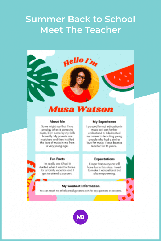 25+ Inspiring and Fully Editable Meet the Teacher Templates