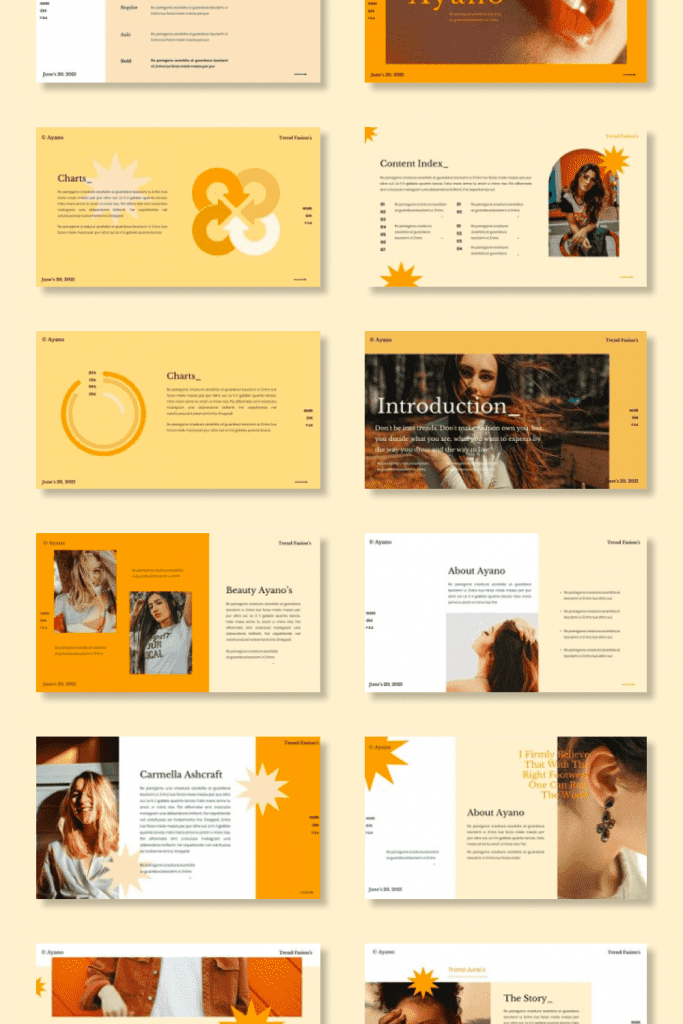 Ayano - Fashion Google Slide Template – MasterBundles
