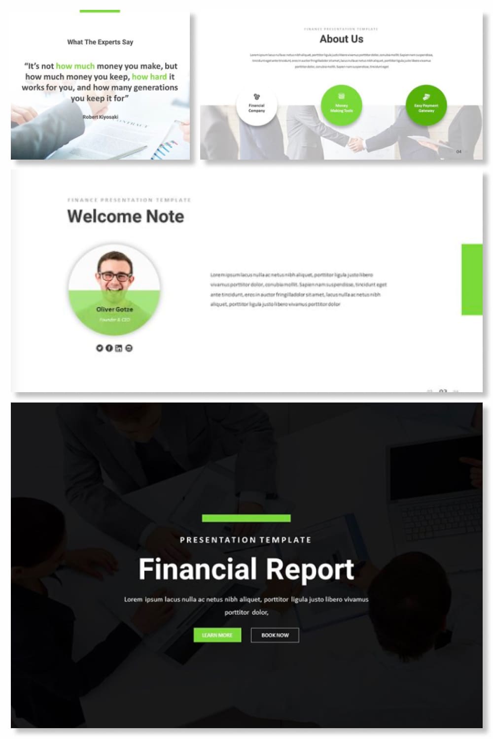 Financial Report Powerpoint – MasterBundles