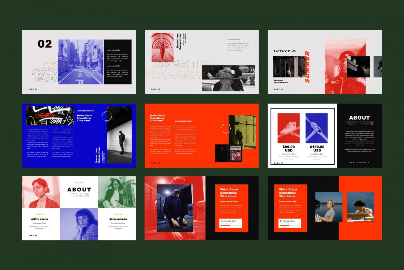 Fashion Design Presentation Template – MasterBundles