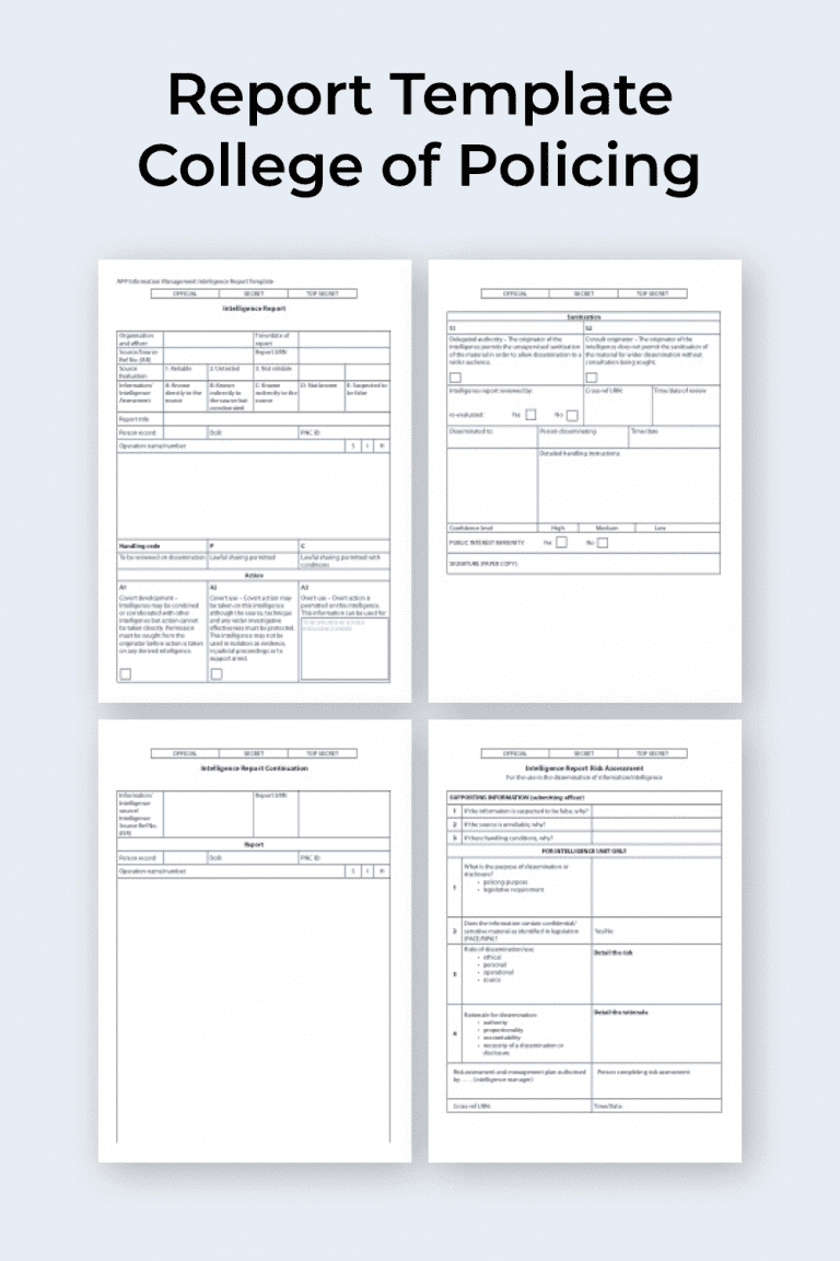 25 Best Police Report Templates for 2023 – MasterBundles