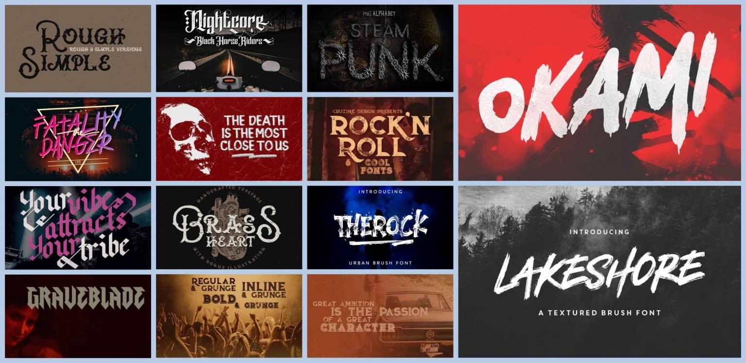10+ Best Rock and Roll Fonts for 2021: Free and Premium