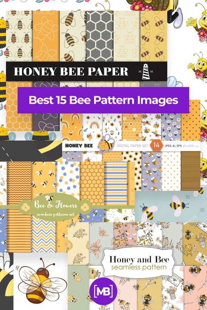 10 Best Bee Pattern Images for 2021: Free and Premium