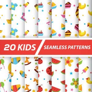 20 Kids Seamless Pattern Collection | Master Bundles