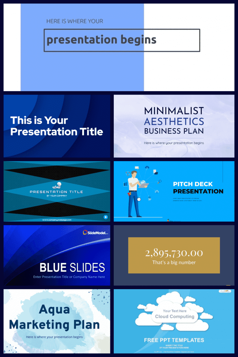 10+ Best Blue Powerpoint Templates for 2021: Free and Premium