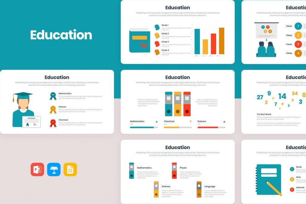 Education Diagrams Template – MasterBundles