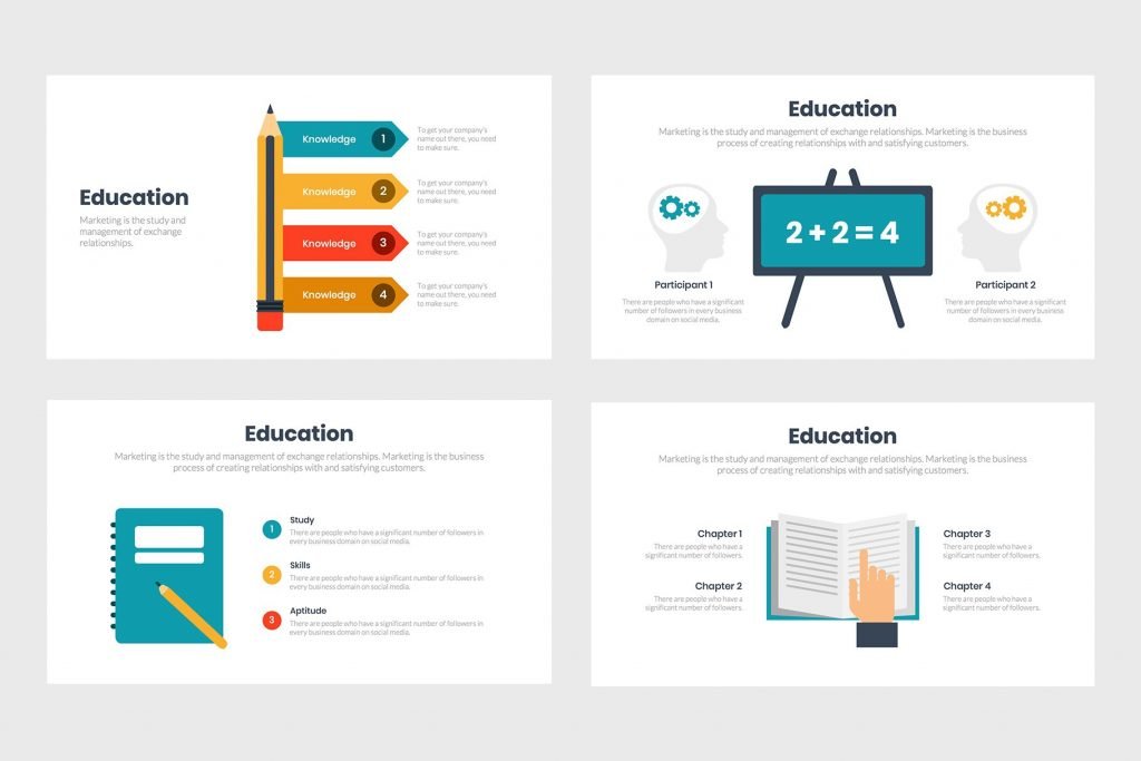 Education Diagrams Template – MasterBundles