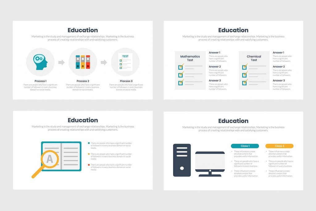 Education Diagrams Template – MasterBundles